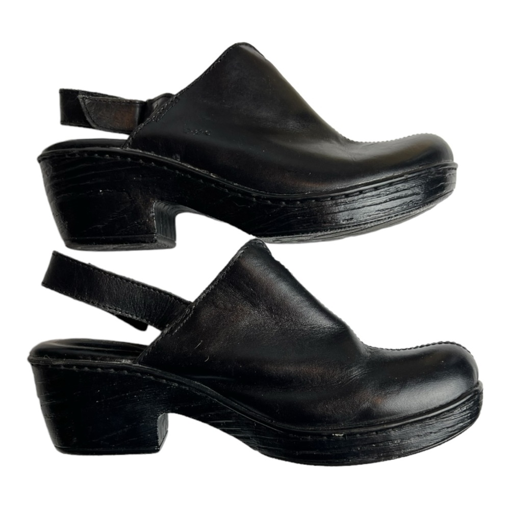 Boc Born Concept Aime Slingback Clogs In Black Size 8 - Gem